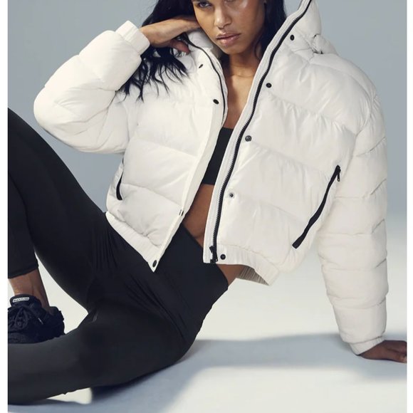 ALO Yoga | Jackets & Coats | Alo Yoga Aspen Love Puffer Jacket Ivory ...